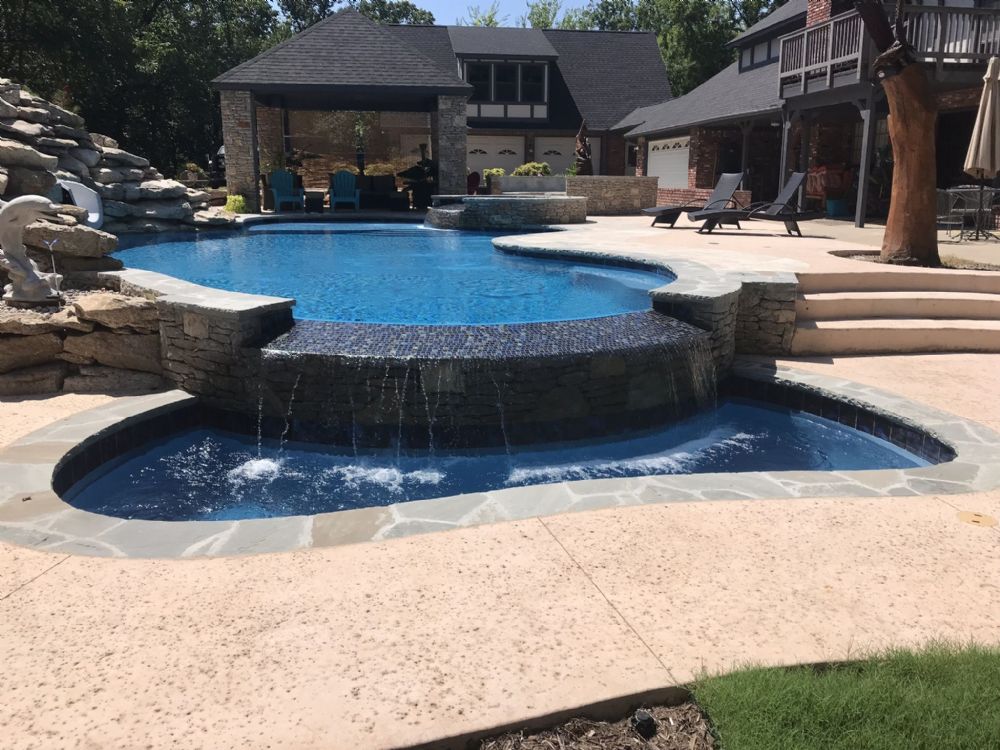 Infinity pools by Atlantis Pools & Spas Inc, Tulsa, Ok.
