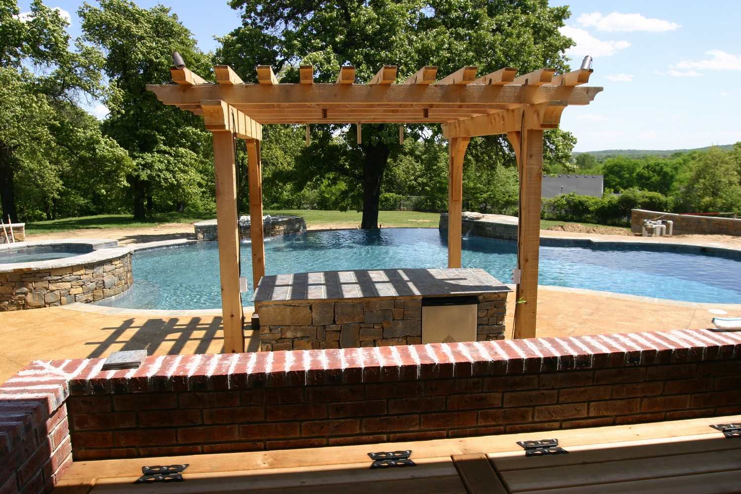 Infinity pools by Atlantis Pools & Spas Inc, Tulsa, Ok.