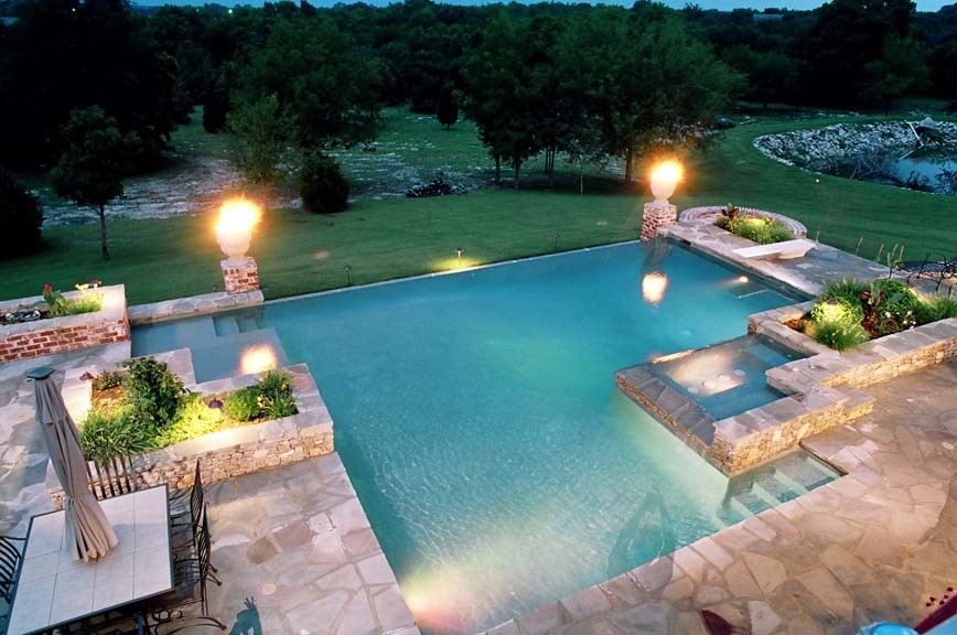 Infinity pools by Atlantis Pools & Spas Inc, Tulsa, Ok.