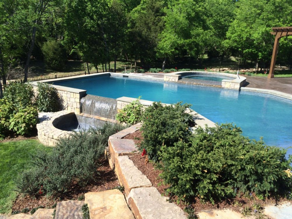 Infinity pools by Atlantis Pools & Spas Inc, Tulsa, Ok.
