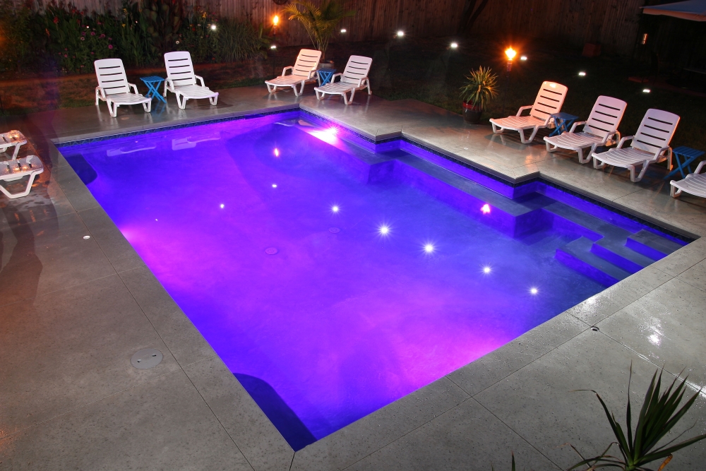 Portfolio geometric pools by Atlantis Pools & Spas Inc, Tulsa, Ok.