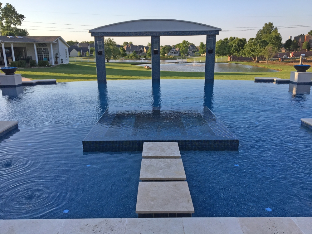 Infinity pools by Atlantis Pools & Spas Inc, Tulsa, Ok.